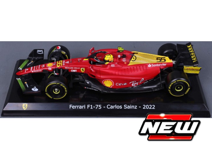 Ferrari F1-75 Monza Livery Anniversary No.55 2022 C. Sainz - 1:24 ...